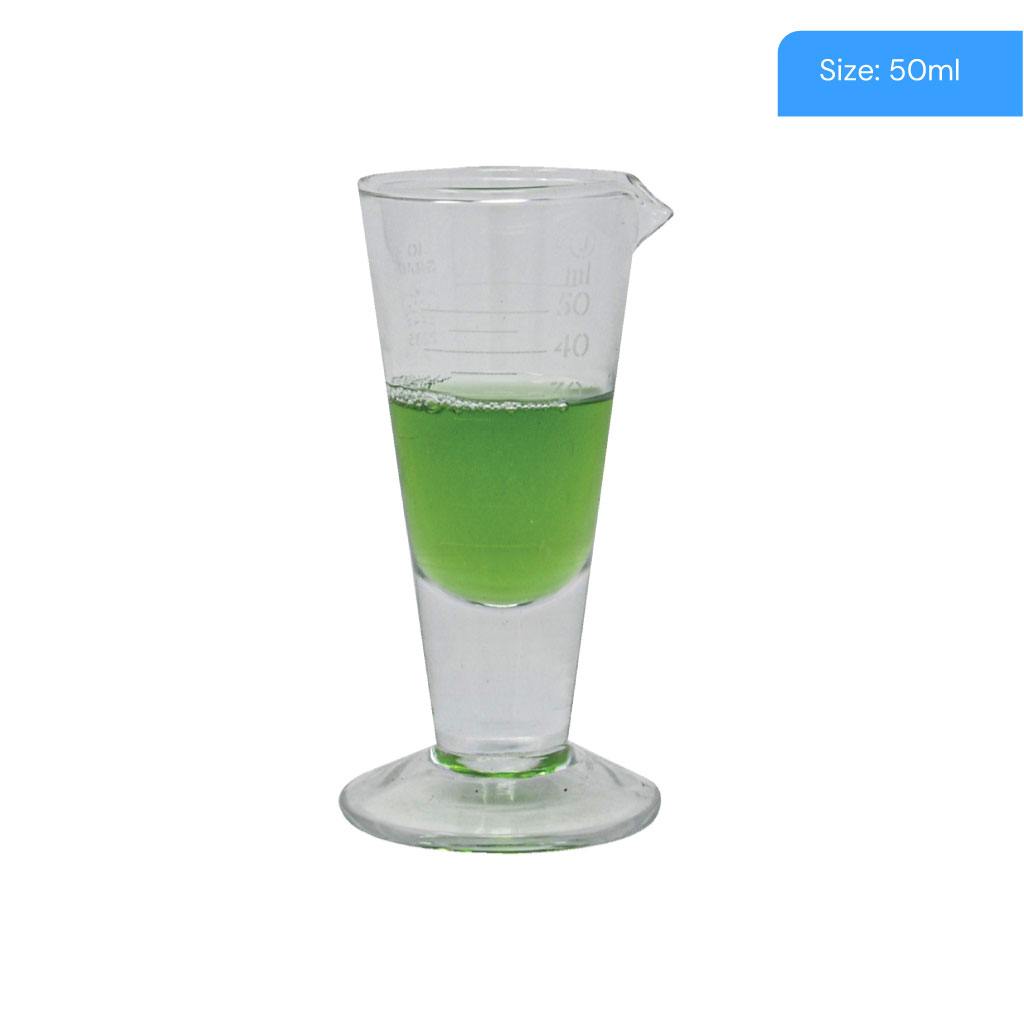 Graduated Conical Glass Measure 50ml | EMT Healthcare